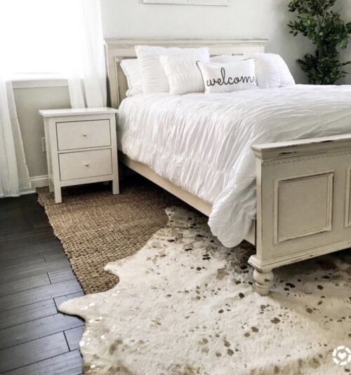 A Cowhide Rug for Your Bedroom | Shine Rugs